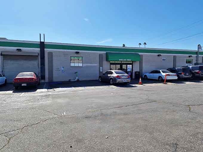 The iconic green awning beckons like a budget-friendly oasis in the California sun, promising treasures that won't break the bank.