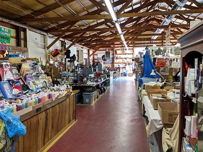 Exposed beams and endless aisles create the perfect indoor hunting ground where comfort meets the thrill of discovery.