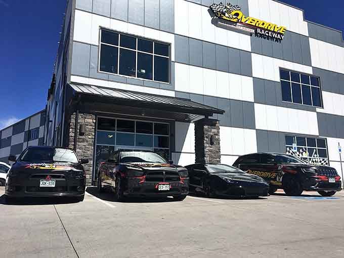 The modern facility welcomes speed enthusiasts under Colorado's blue skies, promising climate-controlled racing regardless of weather's unpredictable moods outside.