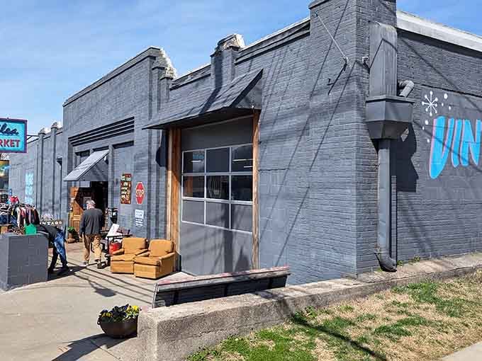 The gray exterior might look understated, but inside awaits a treasure hunter's paradise worth exploring thoroughly.