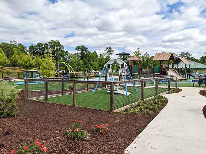 That pathway isn't just pretty – it's your kids' yellow brick road to adventure and inclusion.