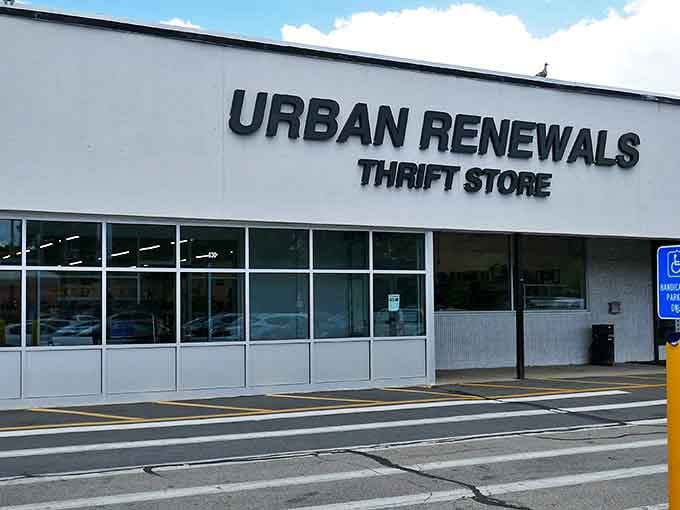 The unassuming exterior of Urban Renewals in Roslindale hides a treasure trove within. Like a Vegas casino, once you enter, you may lose all track of time.