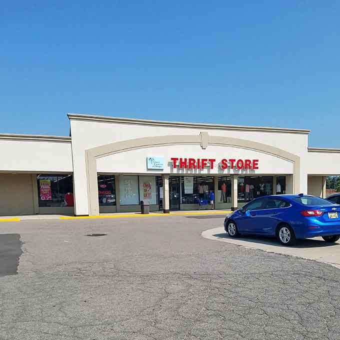The unassuming storefront belies the treasure trove within &ndash; like finding a secret portal to bargain heaven behind a strip mall facade.
