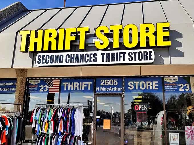 That iconic yellow sign promises adventures in secondhand splendor. Like a good diner sign, it simply states what you need to know: treasures await inside.