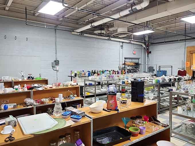 Inside, the organized chaos of home goods stretches out like a bargain hunter's version of Disneyland, minus the lines.