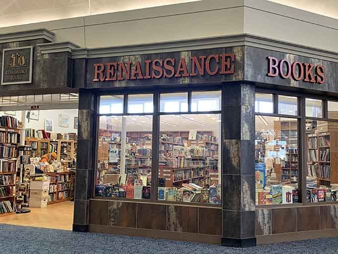 That storefront promises exactly what's inside: more books than any reasonable person could resist buying.