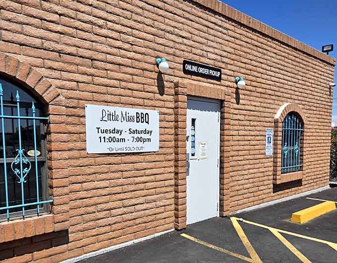 That humble brick exterior hides some of the finest barbecue you'll find anywhere in America.