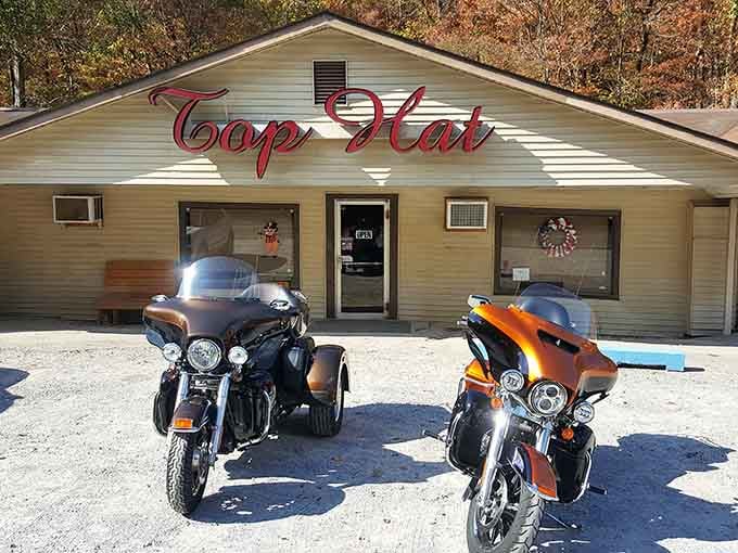 Even the motorcycles know good barbecue when they smell it wafting through the Alabama air.