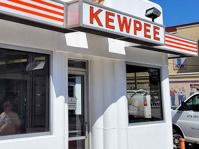 That iconic red and white striped awning isn't just decoration&mdash;it's a beacon calling hungry souls home to burger paradise.