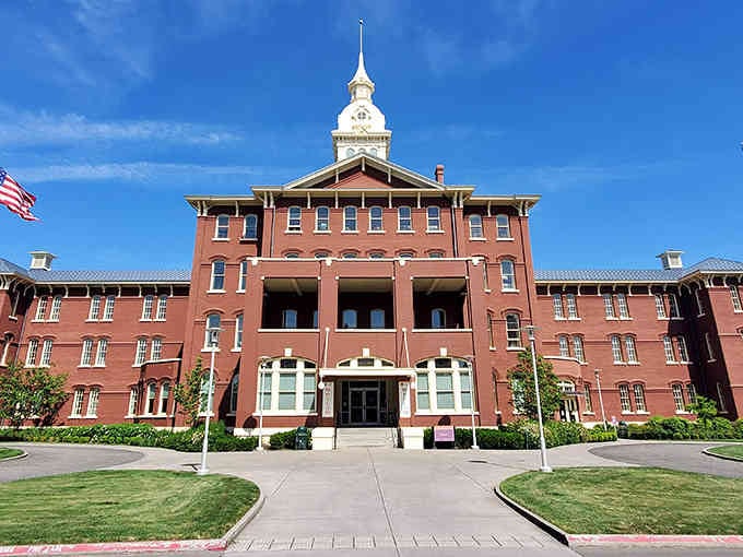 The Kirkbride Building stands proud in Salem, a stunning reminder that beauty and difficult history often share the same address.