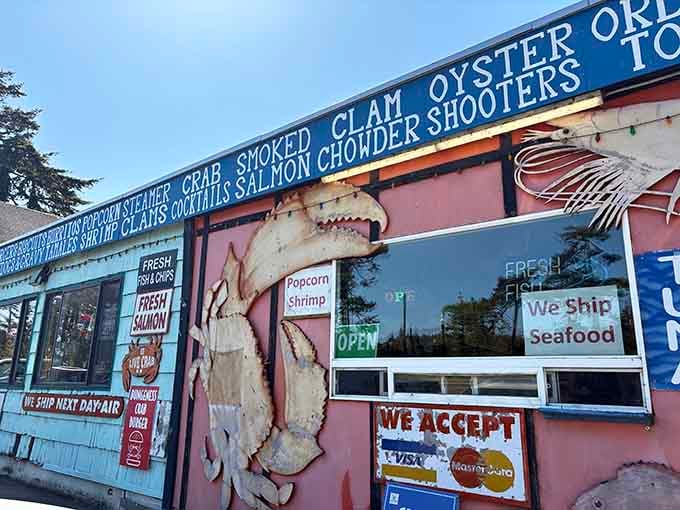 When a building wears its menu on the outside like a badge of honor, you know confidence runs deep.