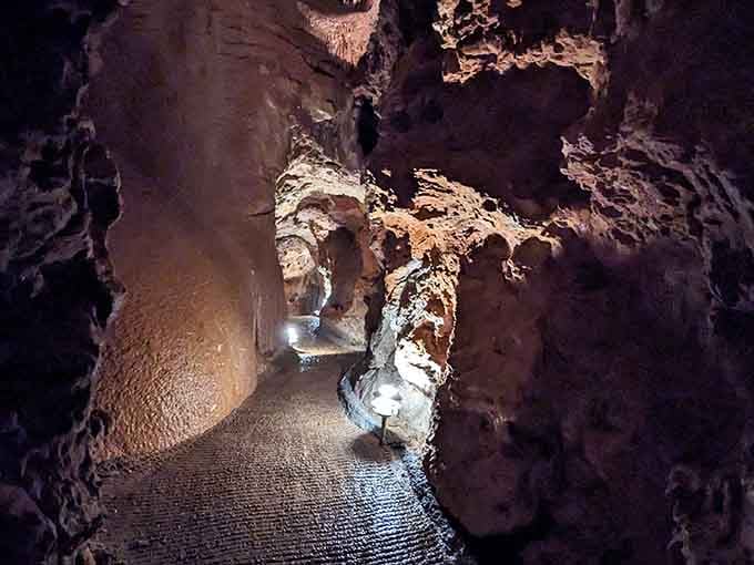 Those walkways make exploring this underground wonderland easier than finding a parking spot at the mall on Saturday.