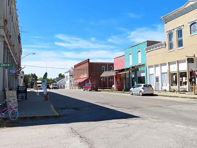 Main Street Waveland looks like it's been patiently waiting for you to discover its colorful, unhurried charm.