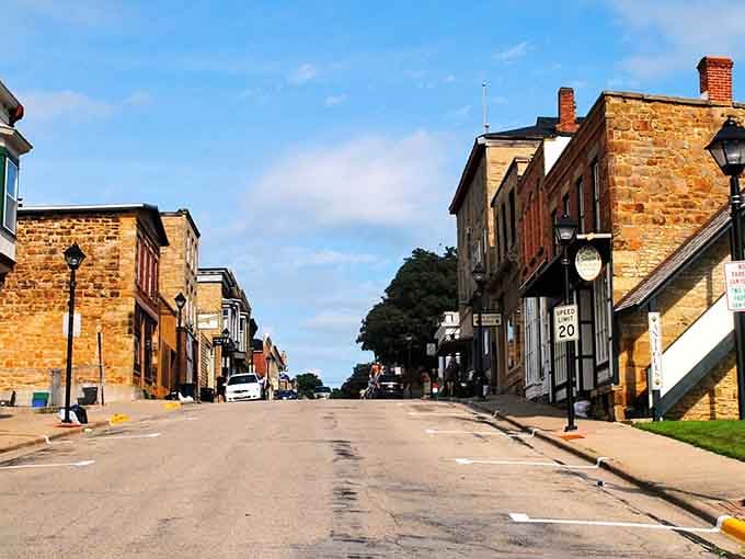 Those limestone buildings aren't just pretty, they're basically Wisconsin's version of a Cornish time capsule with better cheese.