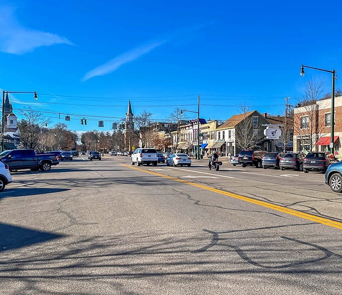 Broadway's historic storefronts and outdoor cafes create a streetscape that makes Vermont wonder if it left something behind in Ohio.