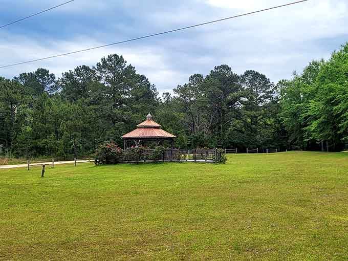 That gazebo looks like the perfect spot for contemplating life's big questions, like why you didn't come here sooner.