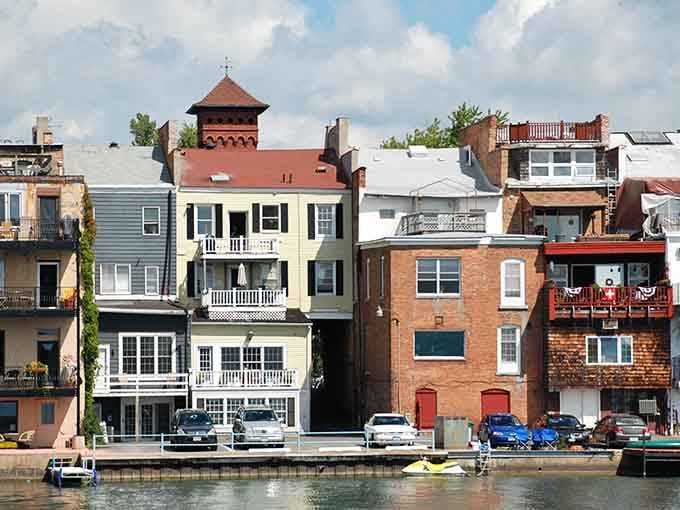 Historic waterfront homes line Skaneateles Lake like architectural soldiers standing guard, their reflections dancing in waters so clear you could read yesterday's newspaper through them.