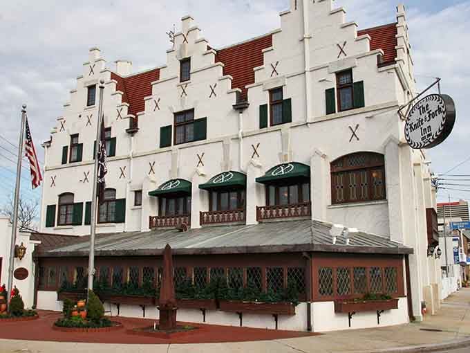 That Dutch Colonial facade isn't trying to blend in, and honestly, why should it when you look this good?