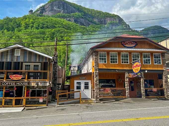 When your town's backdrop looks like this, you don't need fancy architecture to impress the visitors who roll through.