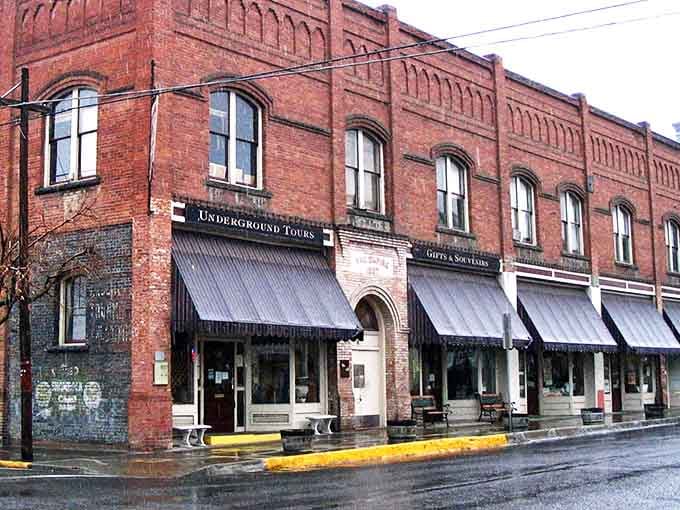 The famous Underground Tours building stands as a brick-and-mortar invitation to discover Pendleton's colorful past &ndash; complete with tunnels that once housed the town's "alternative economy."