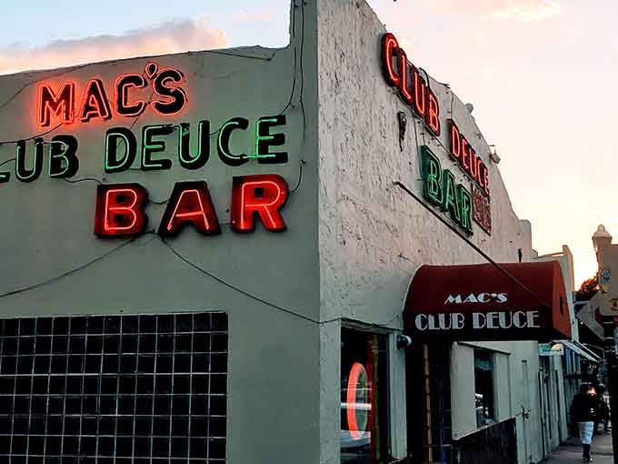 That iconic neon glow has been welcoming thirsty souls since the Roaring Twenties, still shining bright today.