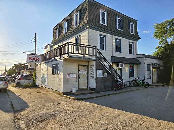 When a building looks like it survived a hurricane and decided to open a bar, you know you're in for authenticity.