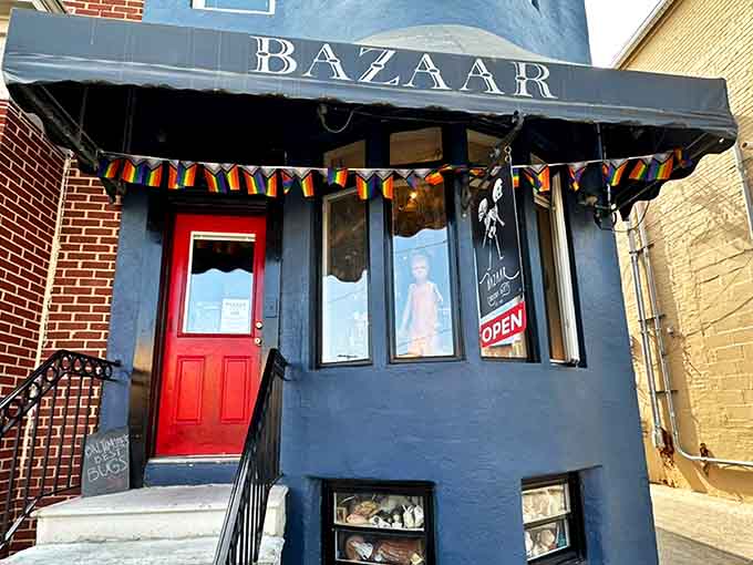 Sometimes a shop changes its look like people change their minds, and this bold transformation proves weird is wonderful.