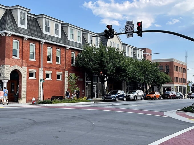 Downtown Brevard's historic brick buildings house everything from art galleries to outdoor outfitters, proving small-town charm never goes out of style.