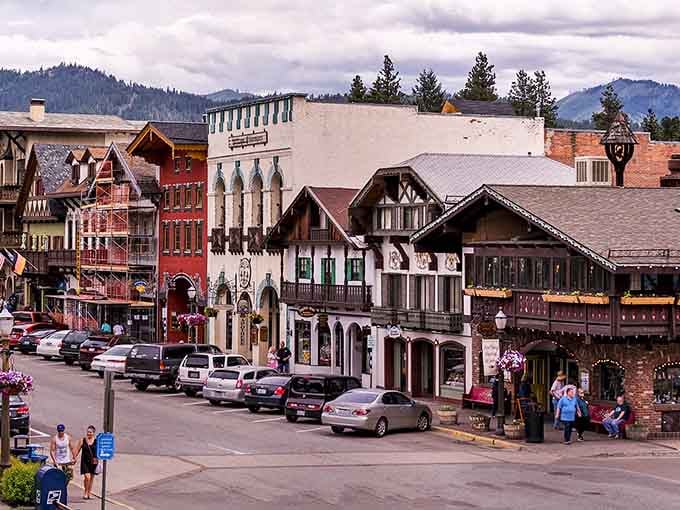 Front Street's timber-frame facades prove that reinvention doesn't require subtlety, just spectacular commitment to the bit.