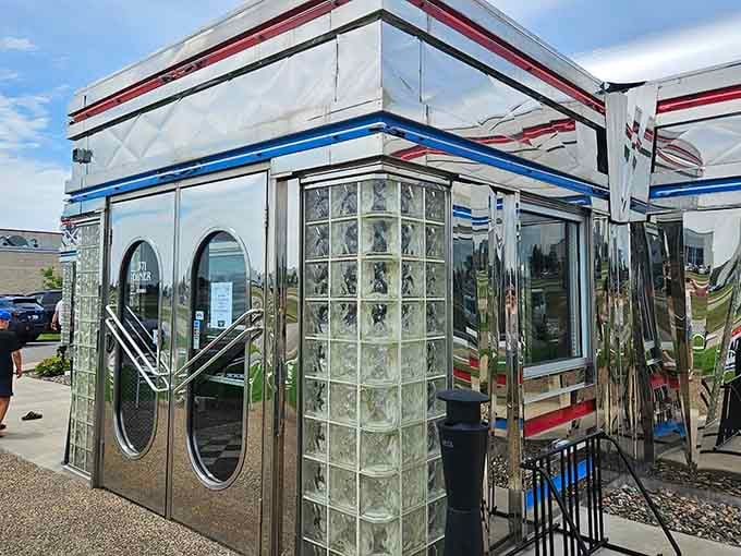 That chrome exterior isn't just shiny, it's practically begging you to pull over and order pancakes immediately.