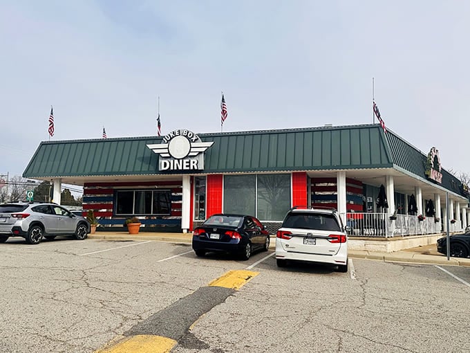 That green roof and classic signage aren't just decoration, they're a promise of happiness served on a plate.