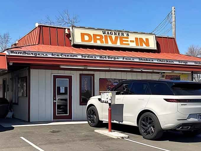 That red roof isn't just architecture, it's a beacon calling you home to burger paradise.