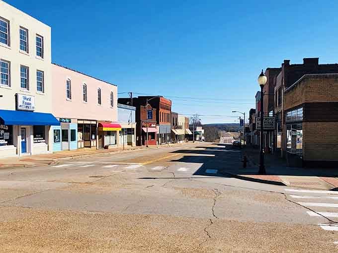 Fredericktown's downtown invites leisurely strolls with its wide sidewalks and historic storefronts &ndash; no rushing required when errands double as social hour.