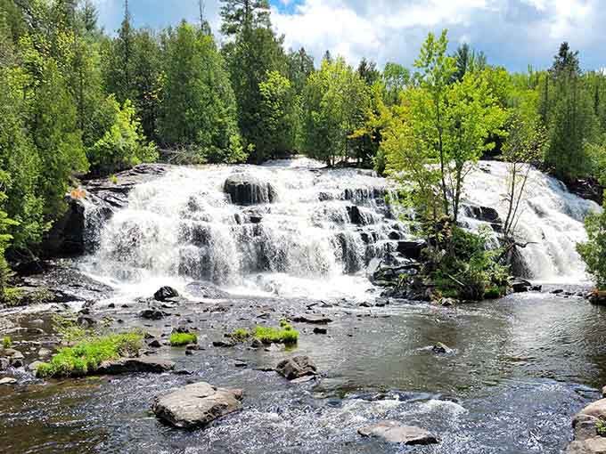 When Mother Nature decides to show off, she really commits to the performance with cascading drama.