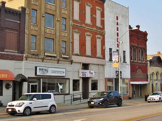Downtown Beatrice showcases classic Americana with its well-preserved brick buildings—architectural time capsules housing local businesses where everybody really does know your name.