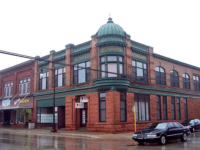 That copper dome has seen over a century of Upper Peninsula weather and still looks magnificent.