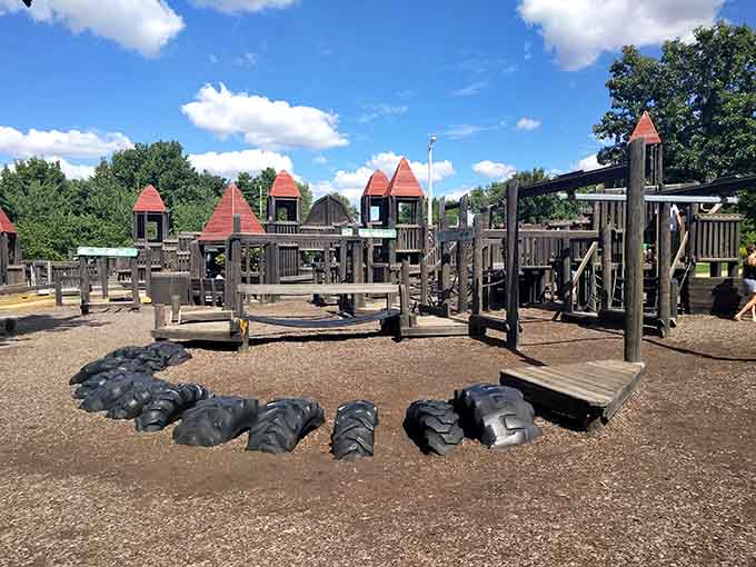 These castle structures have more turrets than a medieval fortress and infinitely more laughter echoing through their wooden halls.