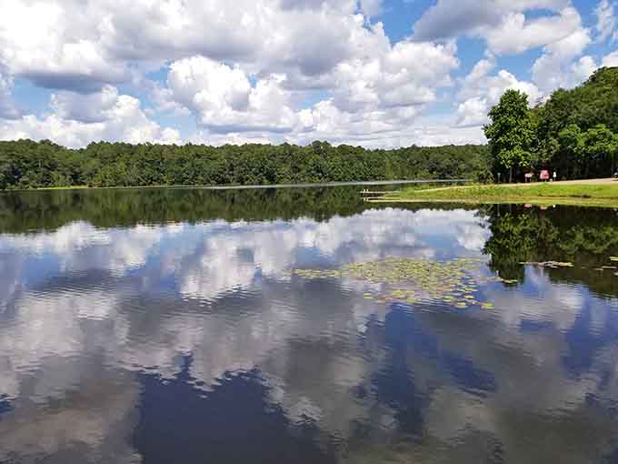 Cloud-watching gets a major upgrade when you've got a front-row seat to the sky's performance, complete with a water-mirror encore.