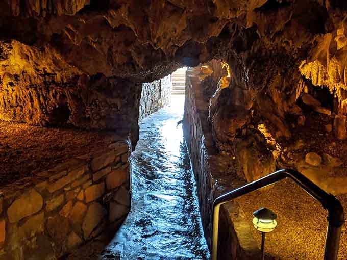 That glowing blue water isn't a special effect, it's just Missouri showing off its underground magic.