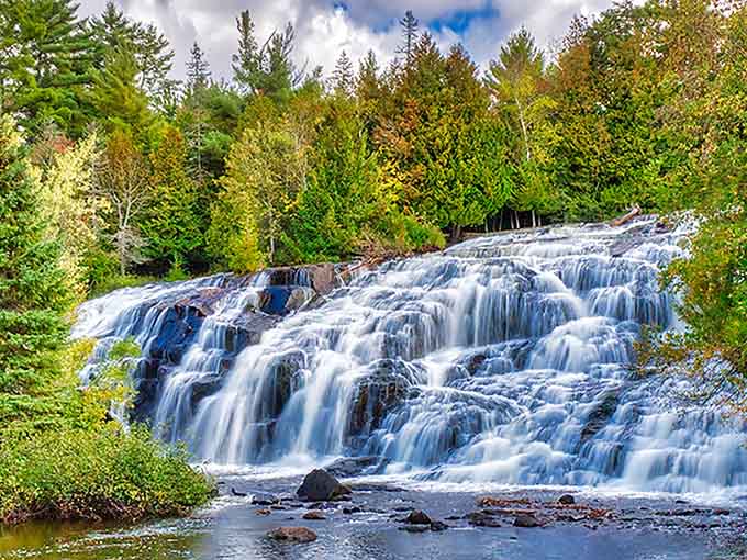 When Mother Nature decides to show off, she really commits to the performance with cascading perfection.