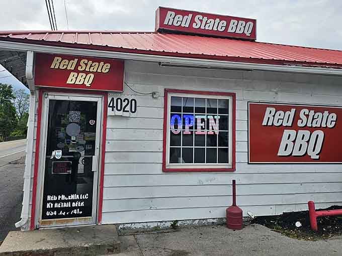 The simple storefront proves that great barbecue doesn't need fancy architecture, just dedication and a whole lot of smoke.