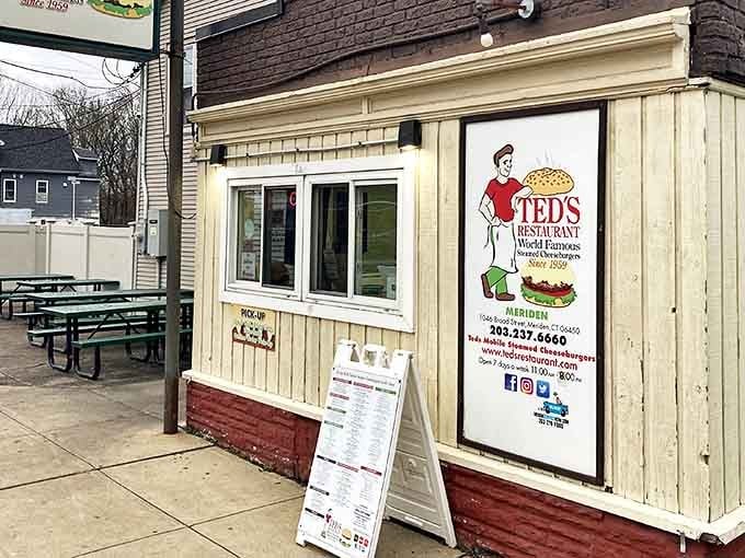 The unassuming exterior of Ted's Restaurant hides a Connecticut treasure &ndash; proof that culinary greatness often comes in modest packages.