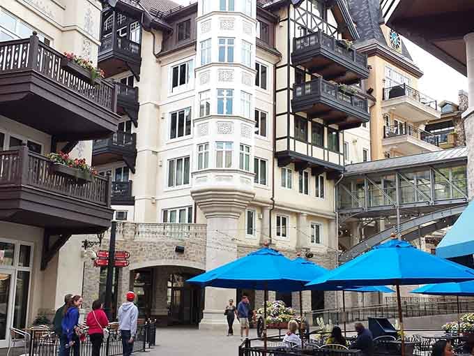 European architecture with Colorado soul: where every corner looks like it's auditioning for "most photogenic street scene" and winning.