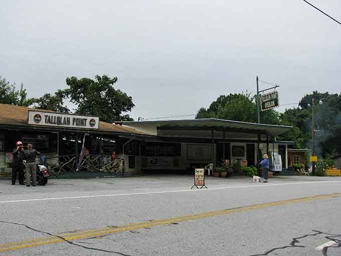 The charming Tallulah Point overlooks where locals gather, proving small-town Georgia still knows how to welcome weary travelers right.