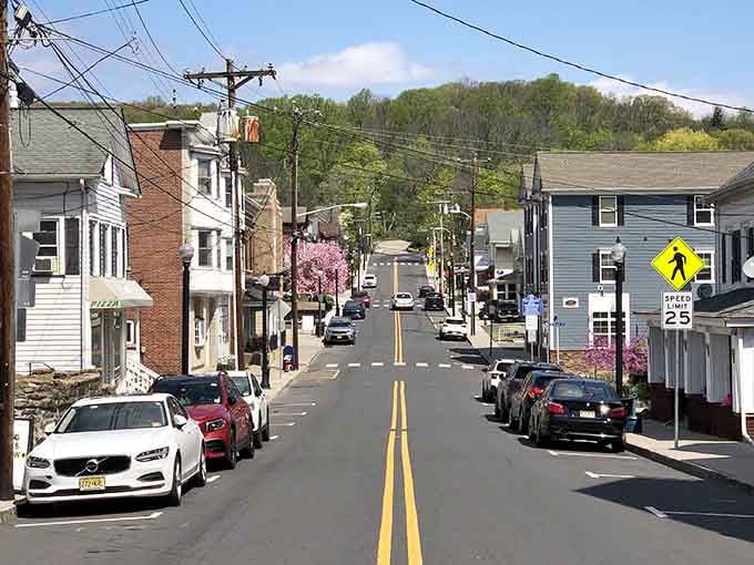 Main Street slopes gently downward, lined with buildings that have watched generations pass by without losing their charm.