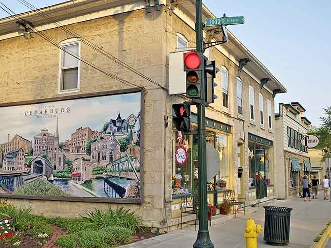 That mural says it all &ndash; Cedarburg knows exactly what it's got and isn't shy about showing it off.