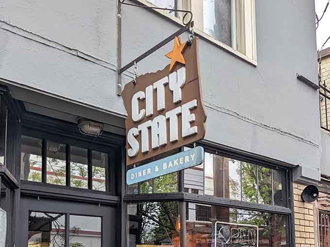 That classic corner diner vibe hits different when you know what's waiting inside for your taste buds.