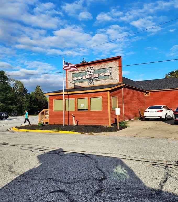 Small-town America's secret weapon: a bright barn, Old Glory flying, and the promise of something delicious.