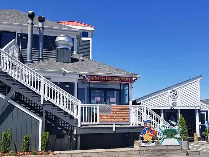 That classic waterfront charm hits different when you know what's waiting inside for your taste buds.