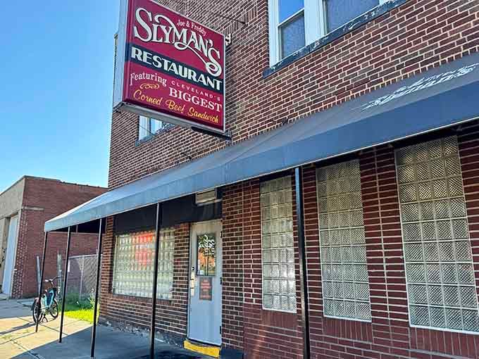 That brick corner building holds Cleveland's worst-kept secret: sandwiches that laugh at the concept of moderation.